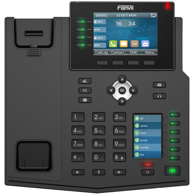 Discount Fanvil X5U-V1 Gigabit Phone with Two Colour Screens and Bluetooth